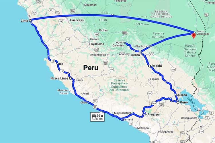 Ultieme reisroute door Peru: 28 Dagen, Alle Hoogtepunten + Tips
