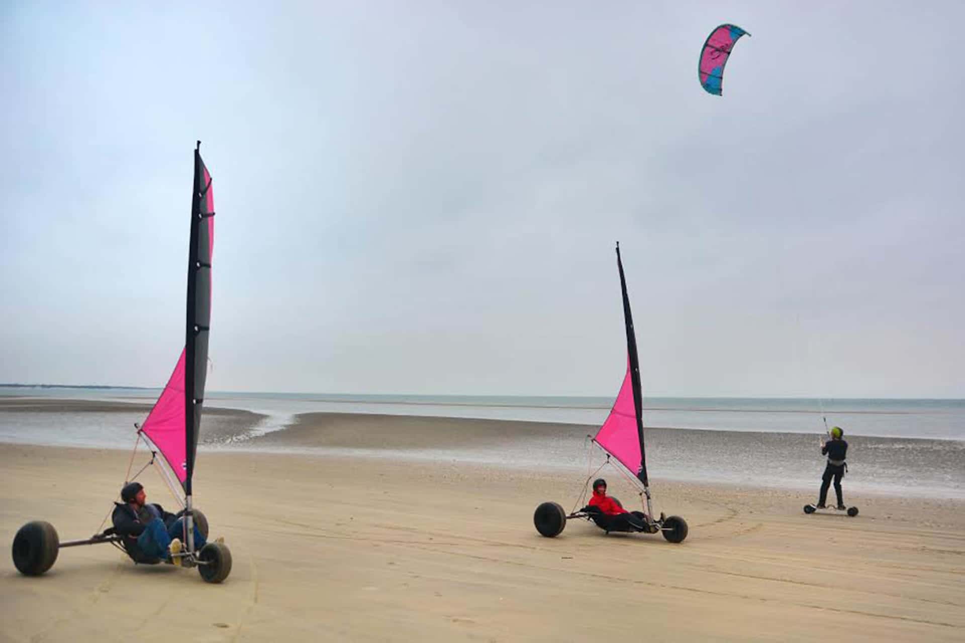 Blokarten op de Brouwersdam in Zeeland