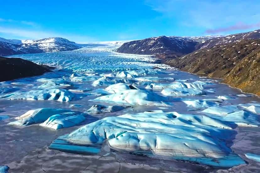 Ongekende beelden van immense Vatnajökull-gletsjer in IJsland