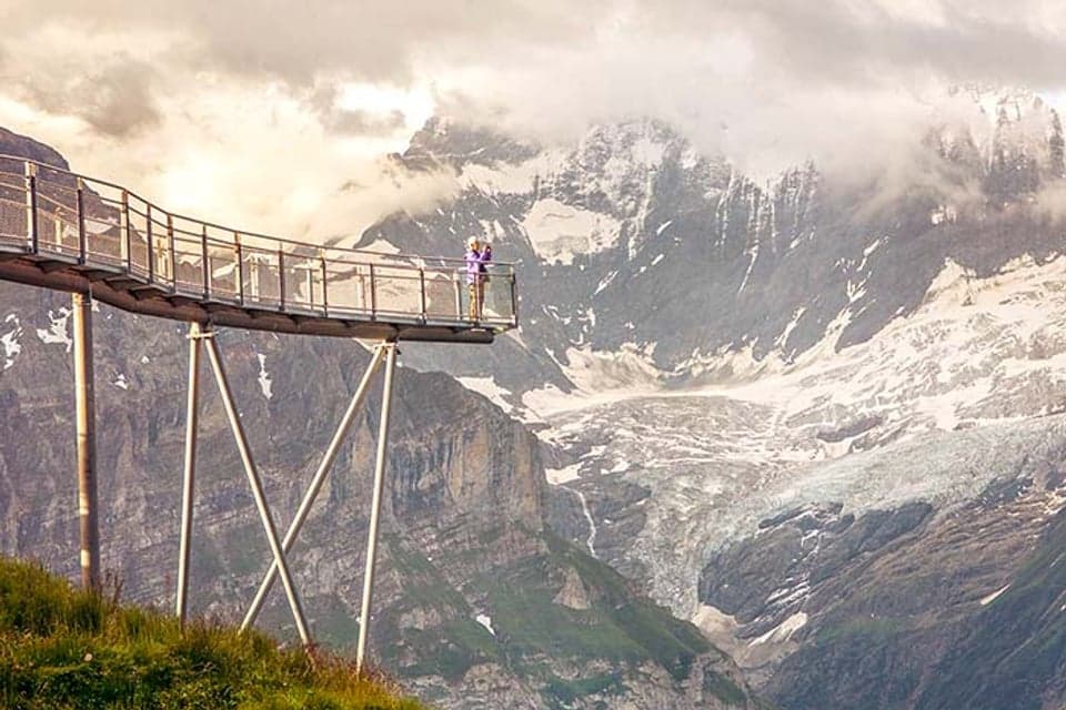 Grindelwald in Zwitserland: First Flieger, Flyer en Mountain Cart