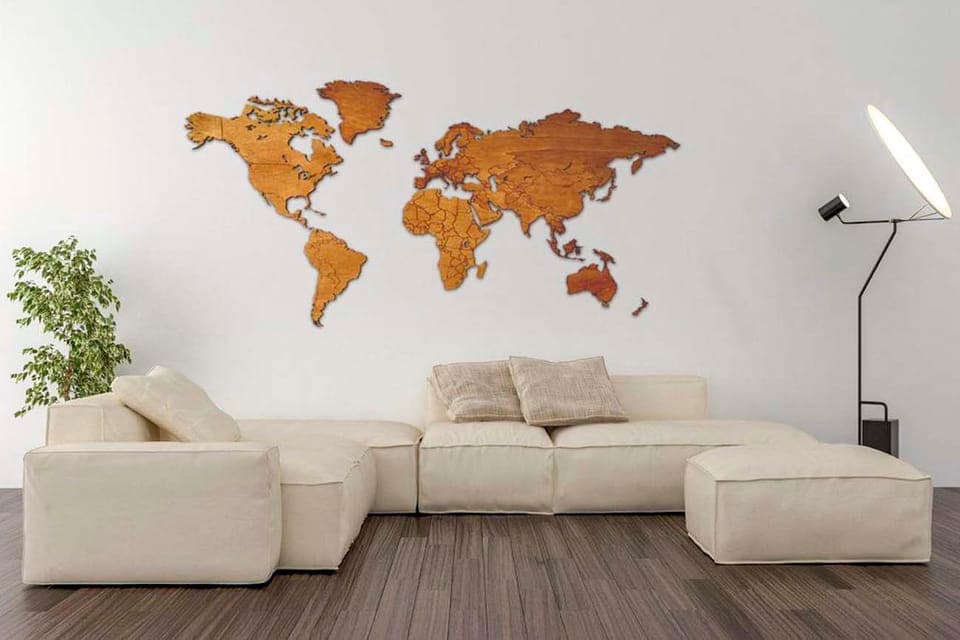 De 10 Mooiste Wereldkaarten voor aan je muur - Droomplekken.nl