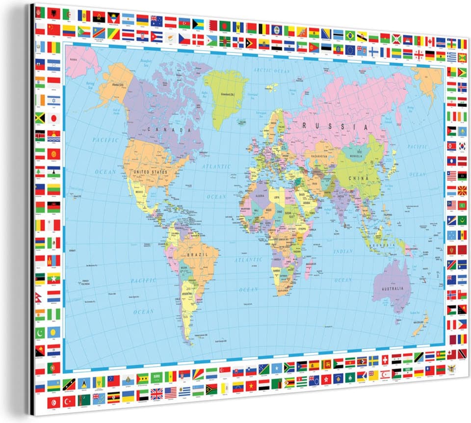 De 10 Mooiste Wereldkaarten voor aan je muur - Droomplekken.nl